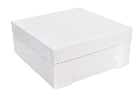 White Cake Box 14x14x6 (600UM) – Crystal Packaging