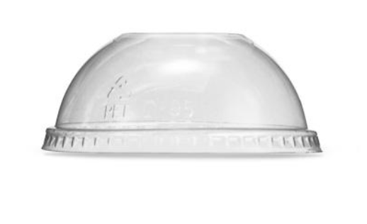 Dome Lid PET No Hole To Suit U Cups – Crystal Packaging