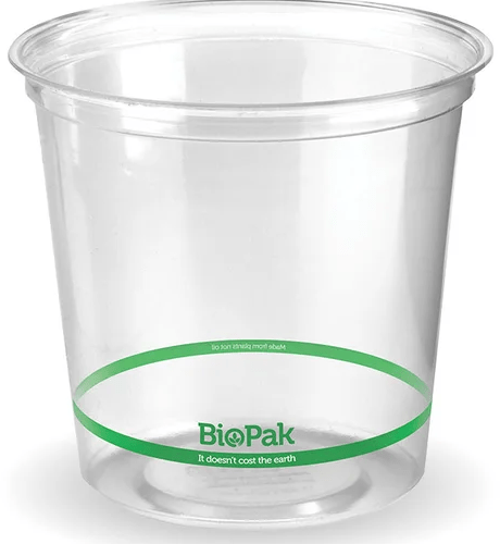 BioPak PLA Deli Container 700ml – Crystal Packaging