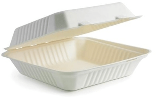 Sugarcane Dinner Box Large – Crystal Packaging