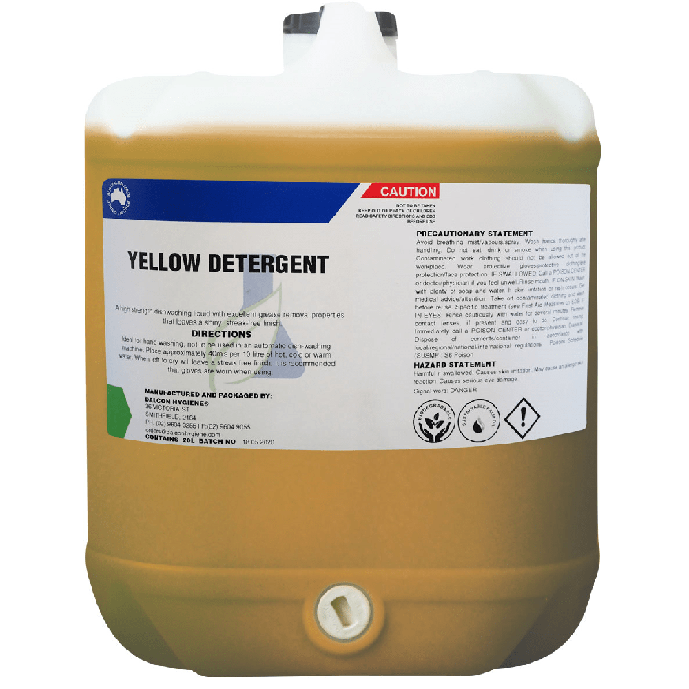 Dishwashing Detergent Yellow 20L – Crystal Packaging