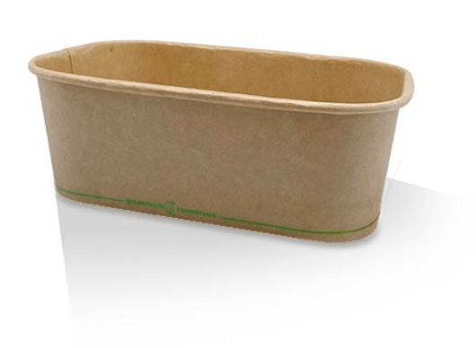 Kraft Paper Rectangular Container 650ml – Crystal Packaging