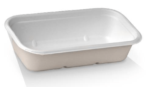 Sugarcane Rectangular Container 32oz – Crystal Packaging