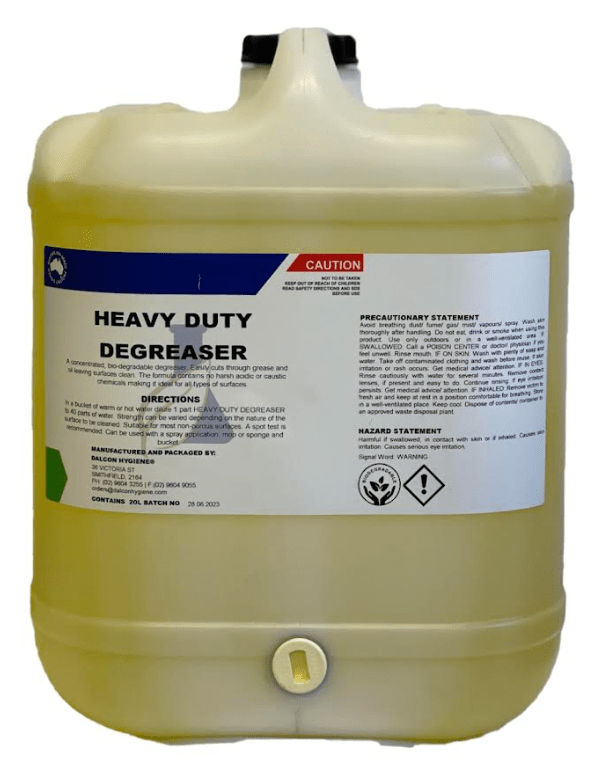 HEAVY DUTY DEGREASER 20L – Crystal Packaging