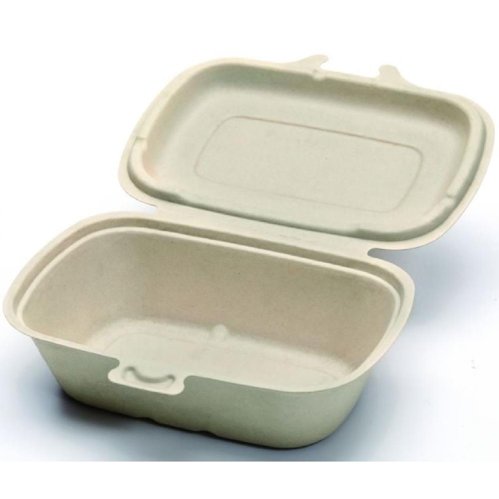 SABERT PULP HINGED CONTAINER 600ML – Crystal Packaging